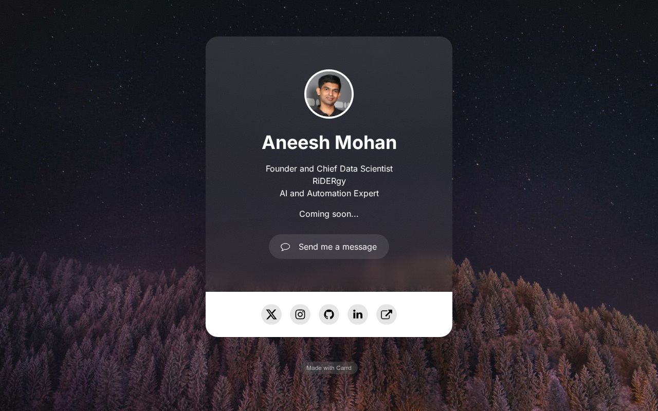Aneesh' Portfolio